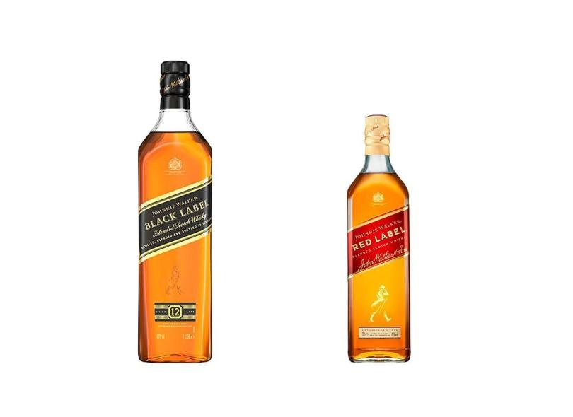 Kit Black Label 1000Ml + Red Label 750Ml Johnnie Walker com o Melhor ...