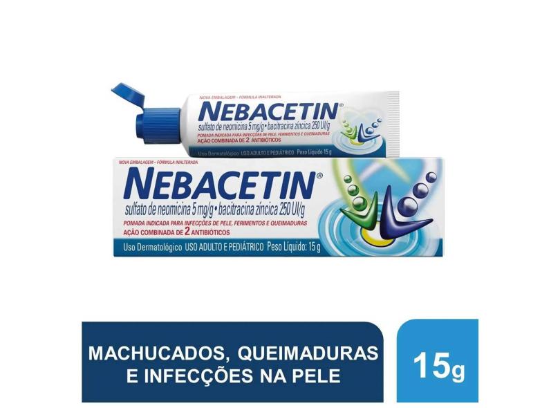 Nebacetin Pomada 15 G com o Melhor Preço é no Zoom