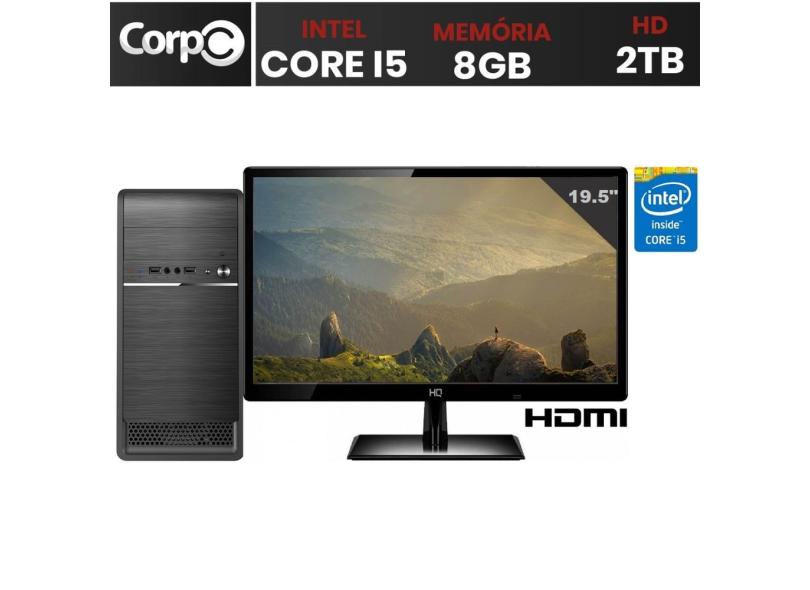 Computador Completo Intel Core I5 8gb Hd 2tb Monitor Led 19.5" Hdmi ...