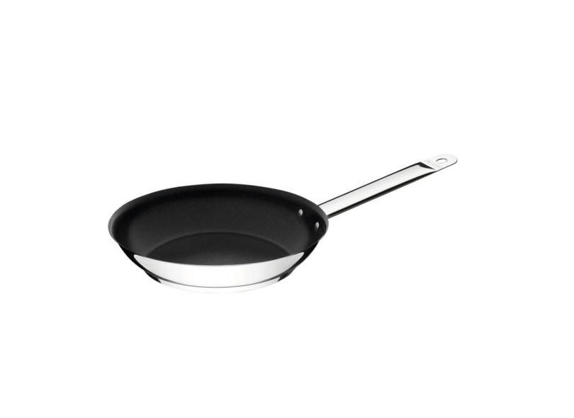 Frigideira Profissional Fundo Triplo Aço Inox Antiaderente Ø26 cm ...