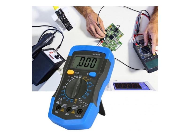Multímetro Digital Profissional Portátil Visor C/ Iluminação com o ...
