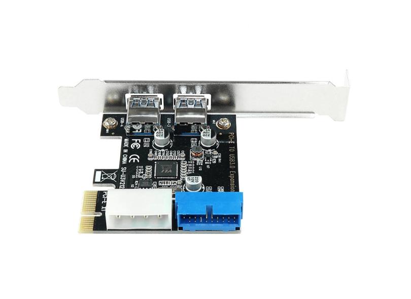 Pci-e Para USB 3.0 Expansão Cartão F2T2 20pin computador desktop ...