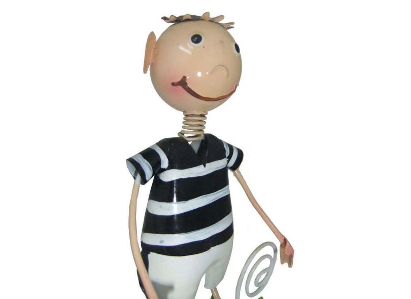 Boneco Time Futebol Metal Mesa Estante Preto 22Cm (Bon-P-13) em ...