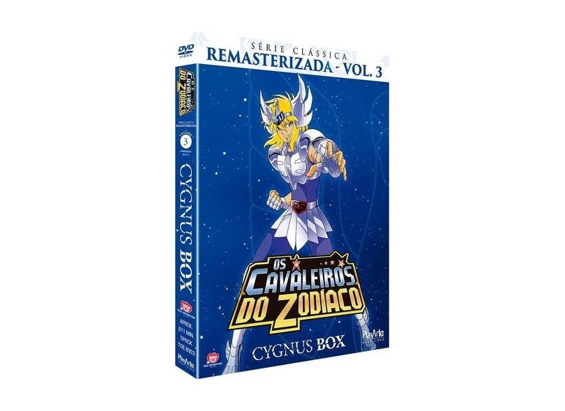 BOX DVD Os Cavaleiros Do Zodíaco - Cygnus Box - Série Clássica Remasterizada Vol.3 (5 Dvds) com ...