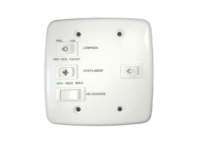 Controle Ventilador Teto 4X4 C/ Capacitor 220V 2 Lâmpadas - Reamar com ...