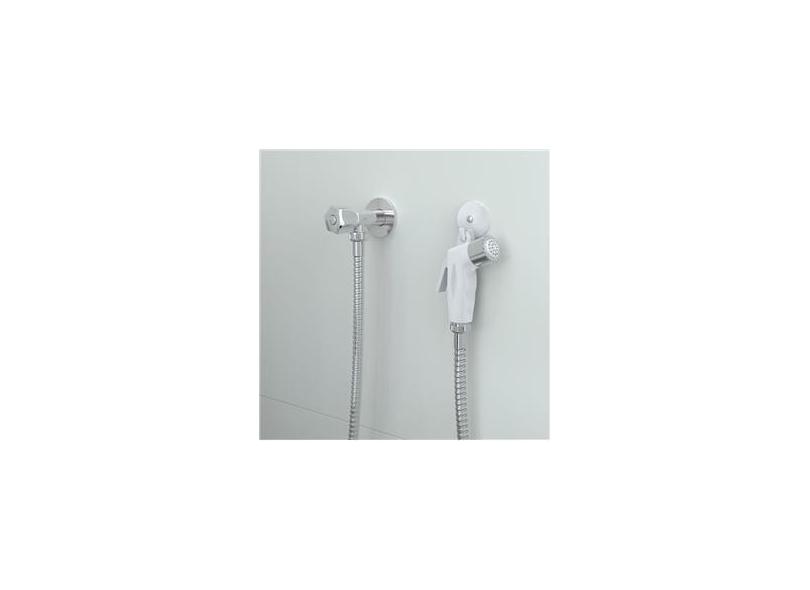 Kit Ducha Higiênica Blukit com Crivo Registro ABS com Flexível Inox de ...