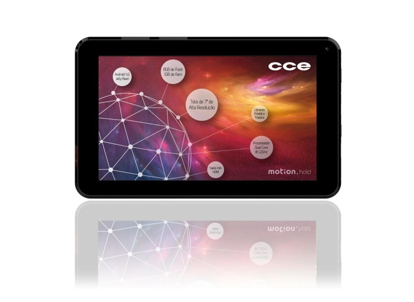 Tablet CCE Motion Hold 8GB TFT 7" Android 4.2 (Jelly Bean Plus) 2 MP ...