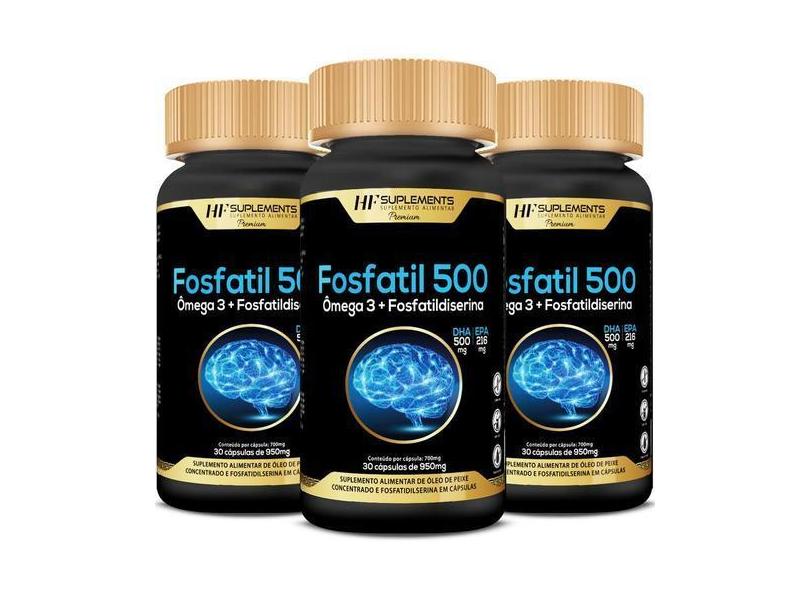 3X Fosfatidilserina + Omega 3 Auxilia Na Melhora Da Memoria - Hf Suple ...