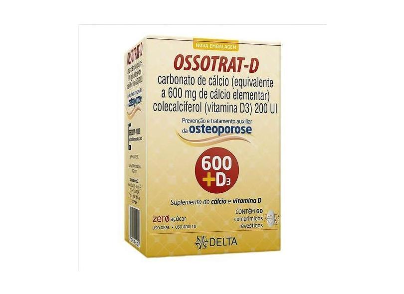 Ossotrat-D 600 60 Caps Calcio+Vit Delta 200Mg com o Melhor Preço é no Zoom