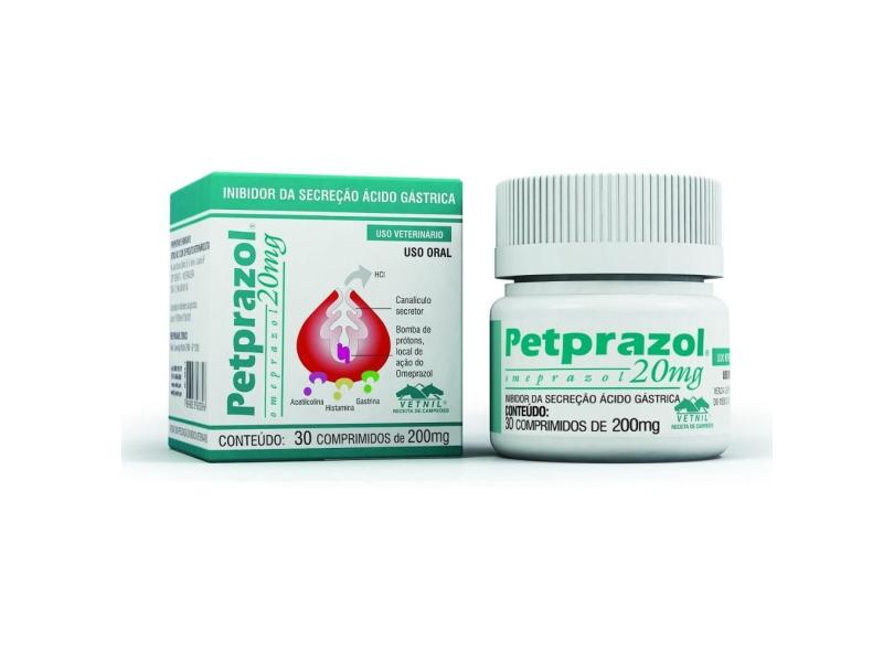 Petprazol 20 mg - 30 comprimidos com o Melhor Preço é no Zoom