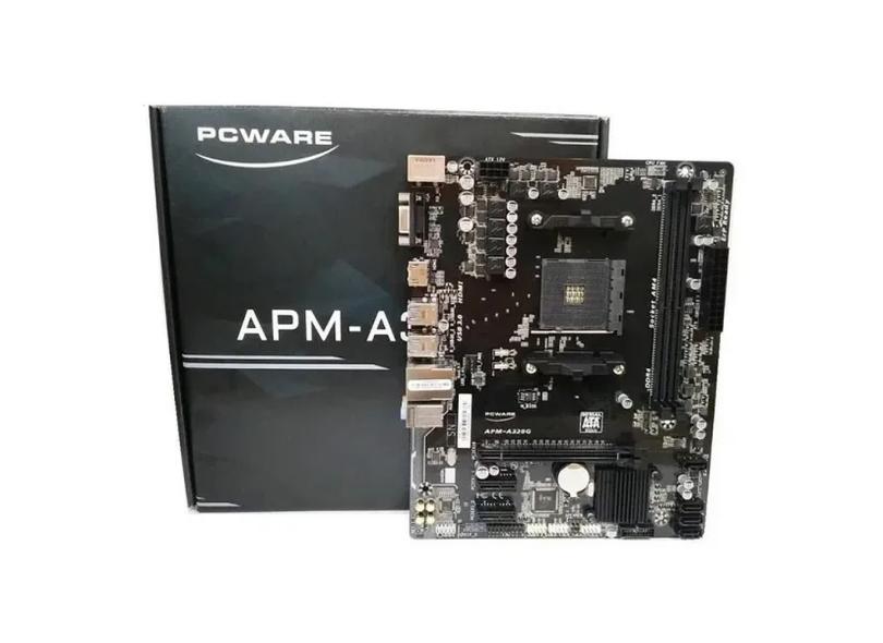 Placa Mae Pcware Amd Apm-a320g Am4 Ddr4 Vga Hdmi Usb 3 com o Melhor ...