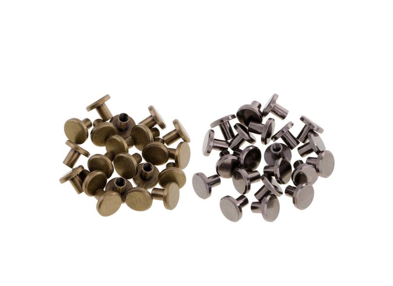 40 Conjuntos 8mm Redondo Parafuso Do Rebite Parafusos Chicago Parafuso ...