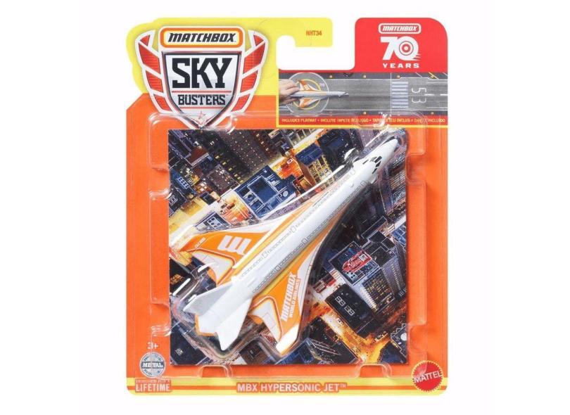 Miniatura Matchbox MBX Hypersonic Jet Sky Busters HWX79 em Promoção é ...