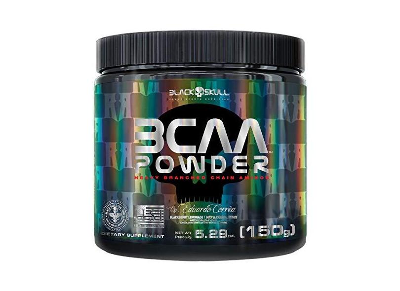 Bcaa Powder (150G) - Sabor Black Berry Lemonade, Black Skull com o ...