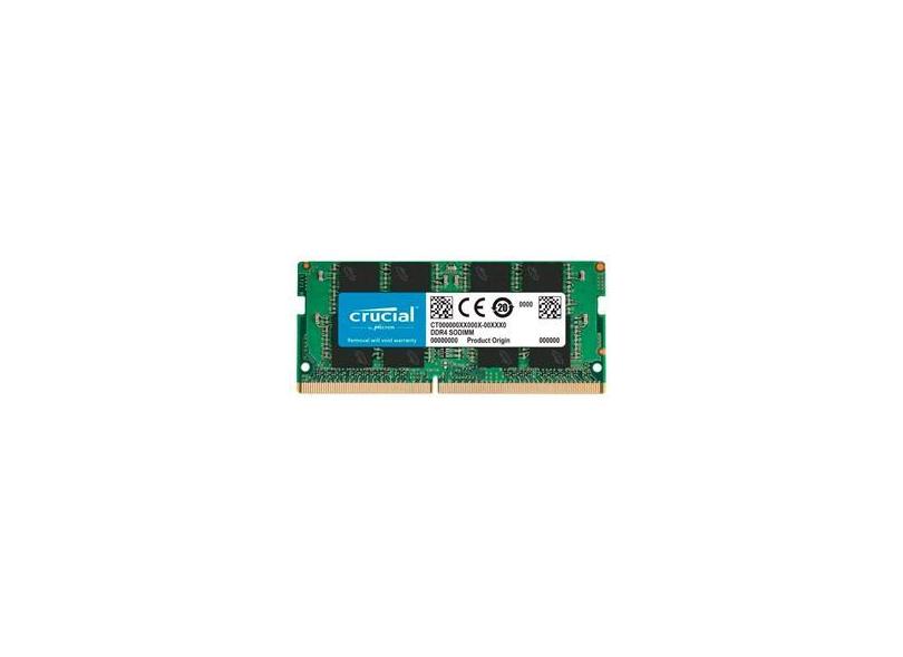 Memória SODIMM 16GB DDR4 2666MHz Crucial - para Notebook - 1.2V - CL19 - CT16G4SFRA266 com o ...