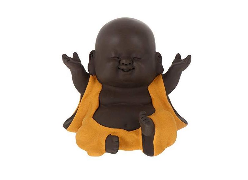 Estátua de Buda BESPORTBLE Decoração de Buda Estatueta de Buda Rindo ...