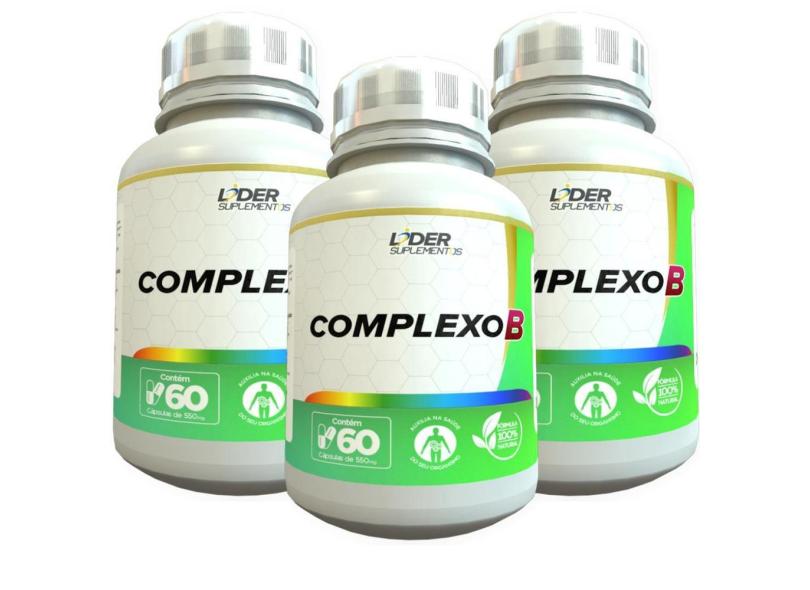 Complexo B - 60 Cáps De 500Mg Kit Com 3 Potes com o Melhor Preço é no Zoom