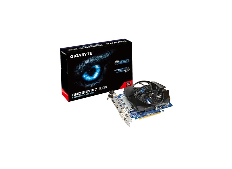 Placa de Video ATI Radeon R7 260X 1 GB DDR5 128 Bits Gigabyte GV ...