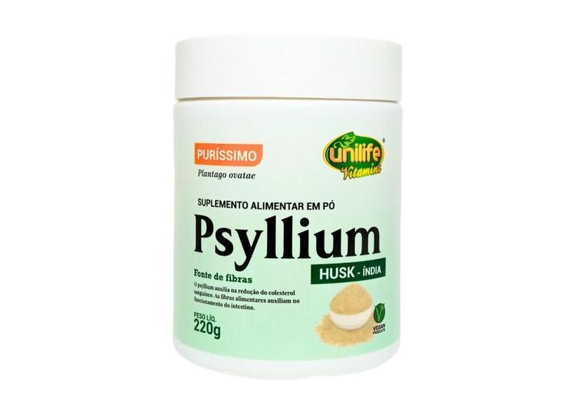 Psyllium Plantago Ovata Em Pó Puríssimo 220G Husk-Índia - Unilife com o ...