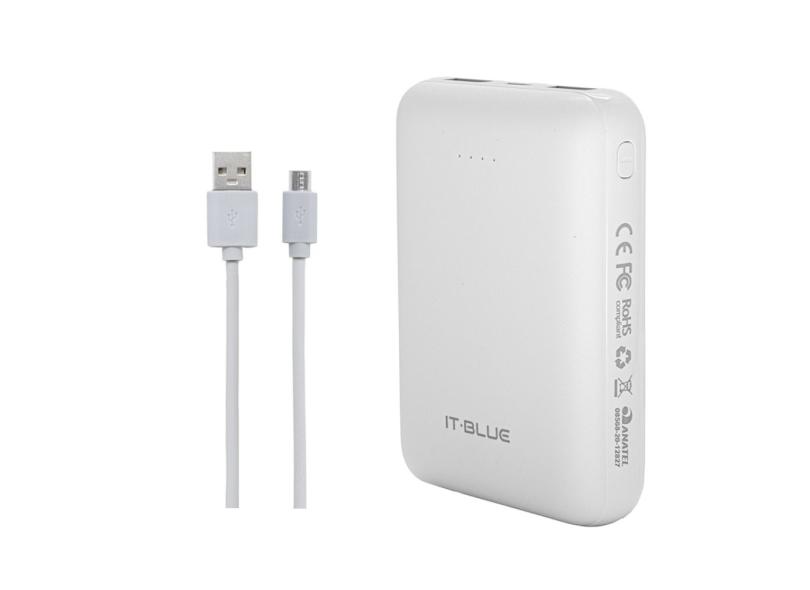 Mini Power Bank MAX Duas Portas Carga Rápida e Adaptador Type C em ...