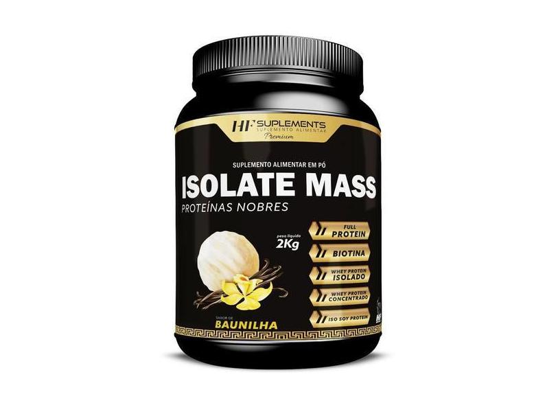 Isolate Mass Hipercalorico Proteinas Nobres 2 Kg Baunilha - Hf Supleme ...