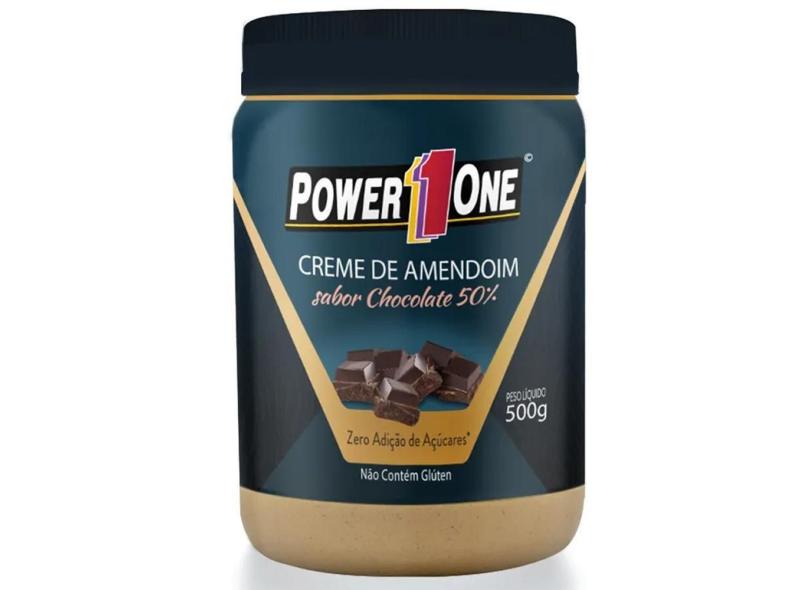 Creme De Amendoim Power 1 One 500G Sabor Chocolate 50% com o Melhor ...