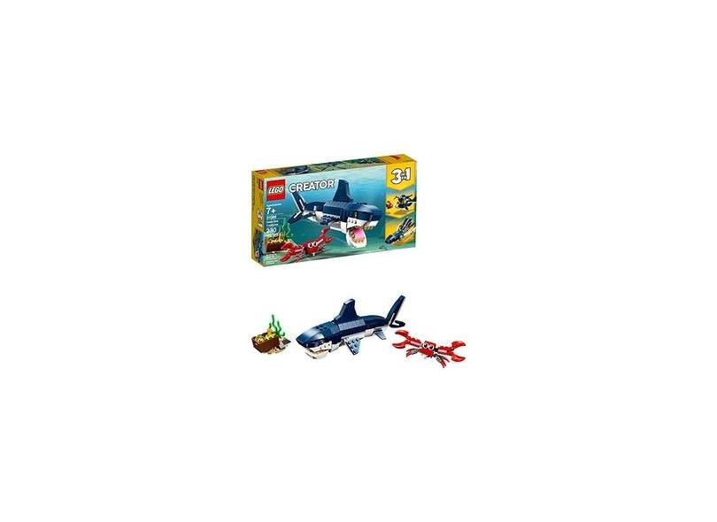 LEGO Creator 3in1 Deep Sea Creatures 31088 Make a Shark, Squid, Angler ...