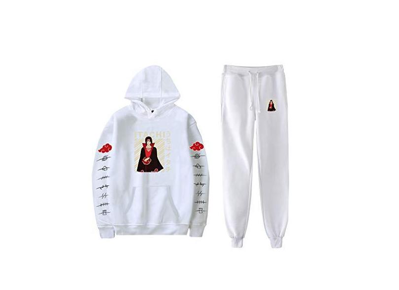 SAFTYBAY Naruto moletom com capuz Uchiha Itachi Akatsuki terno ...