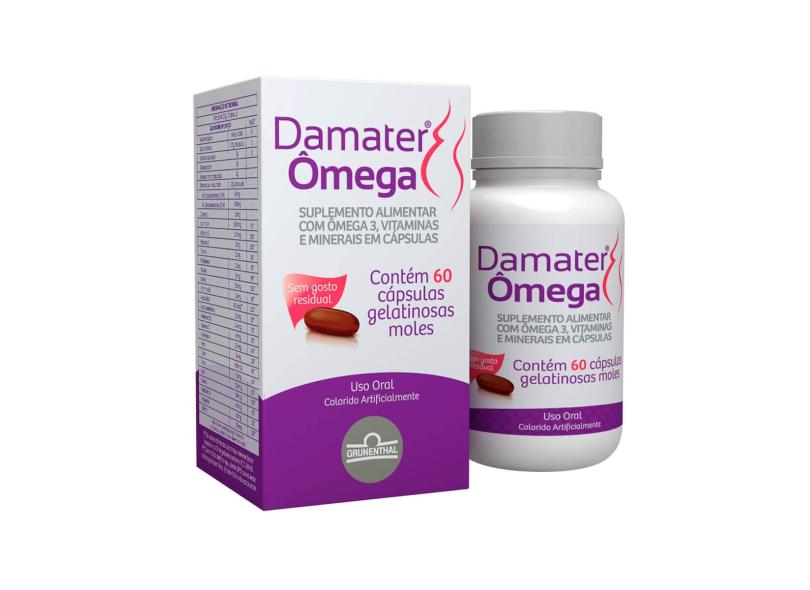 Suplemento Alimentar Damater Ômega com 60 cápsulas Grunenthal 60 ...