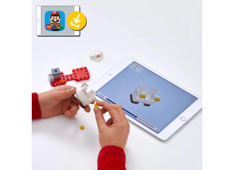 LEGO Super Mario - Traje Mario de Fogo Power UP - Lego 71370 com o ...