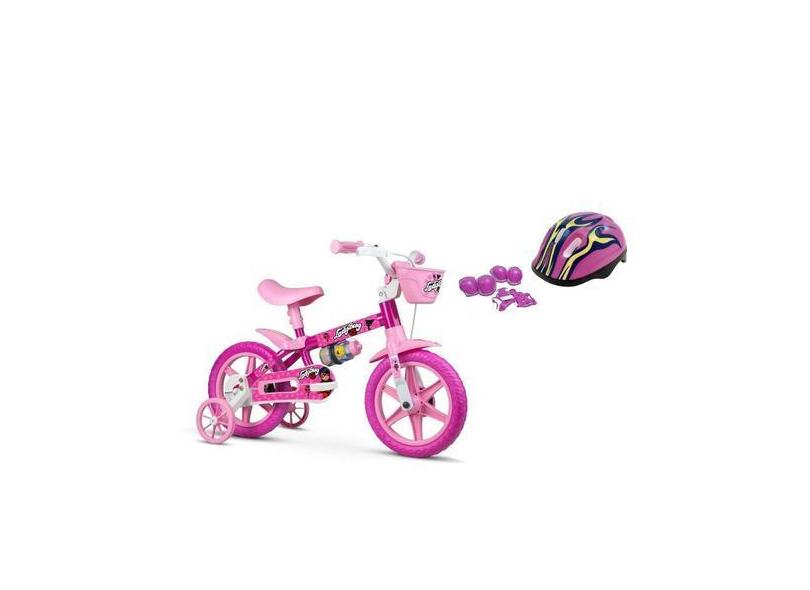 Bicicleta Lady Bug Miraculous Aro 12 Capacete E Proteção - Mco Bikes ...