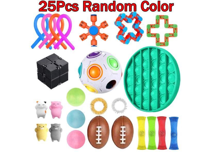 25PCS Sensorial Fidget Toy Set Stress Relief Fidget Toys em Promoção é ...