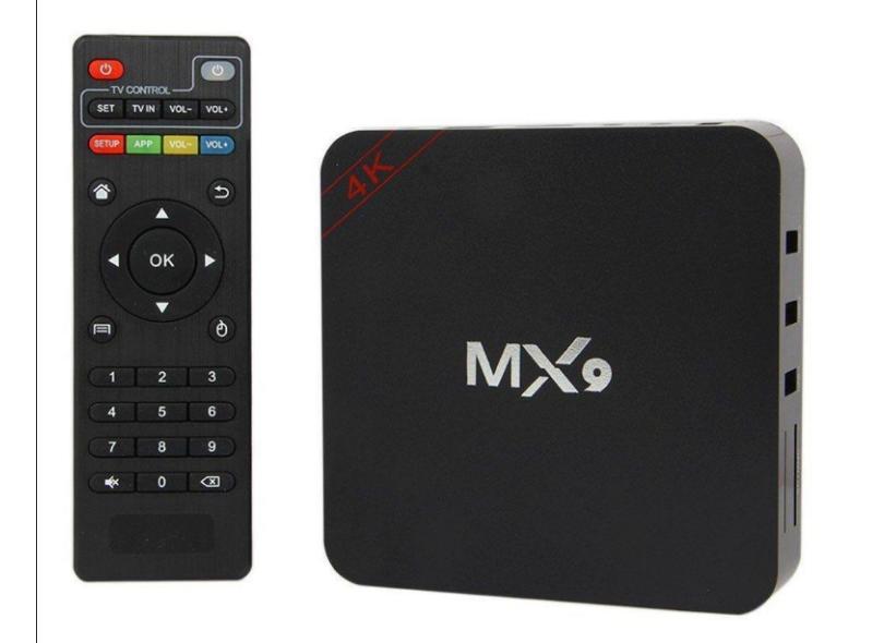 Smart TV Box MX9 8GB 4K Android TV HD... com o Melhor Preço é ...