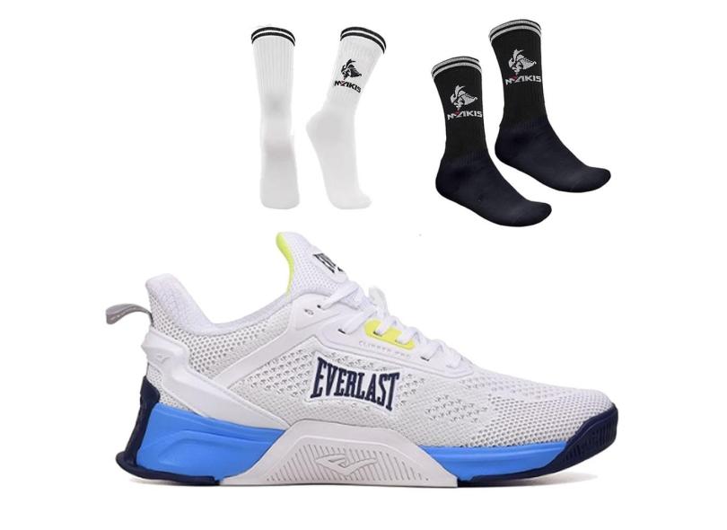 Tênis Everlast Climber Pro Unisex Cross Training Branco Azul com o ...