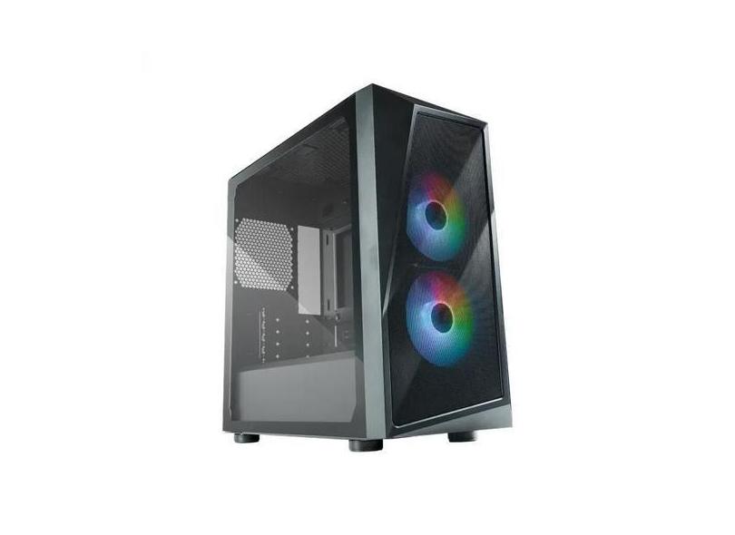 Gabinete Cooler Master CMP 320 Vidro - 2 Fans ARGB Preto em Promoção é ...