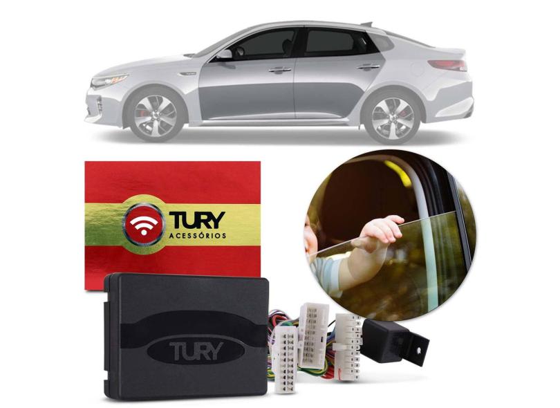 Módulo Vidro Elétrico Kia Optima 15 A 16 4 Portas Antiesmagamento Tury ...