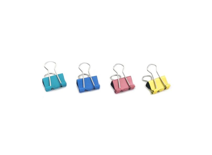 Caixa de Clips Prendedor de Papel 19mm Coloridos com 40 unidades com o ...