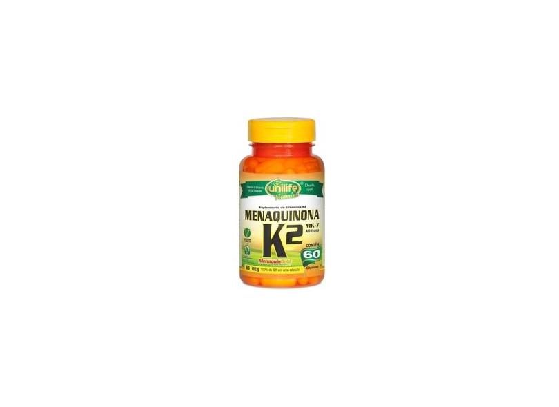 Vitamina K2 Menaquinona MK7 da Unilife com 60 Cápsulas com o Melhor ...