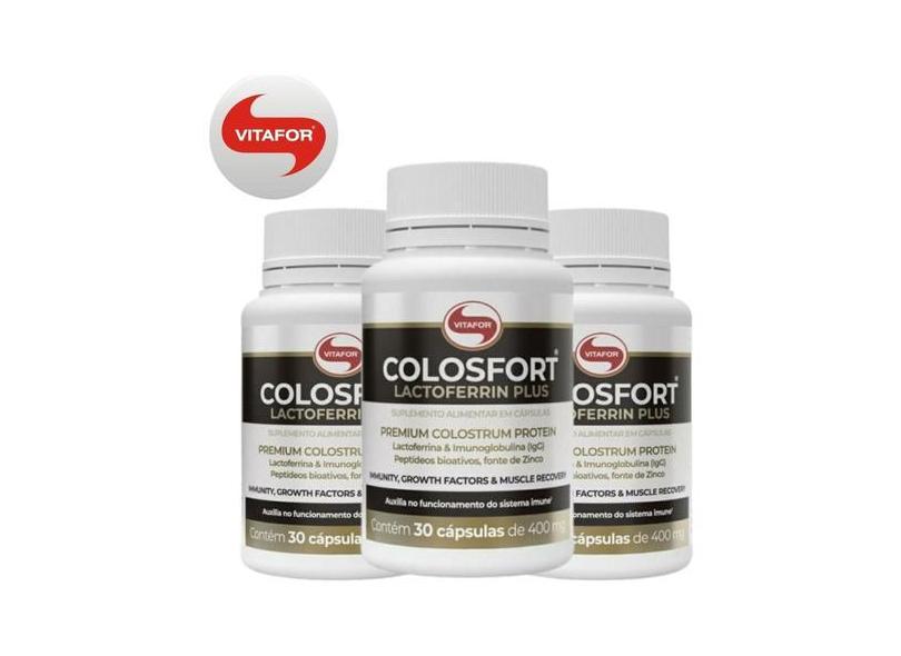 Kit 3 Potes Colosfort Plus 30 Cápsulas Vitafor- Imperdível com o Melhor ...