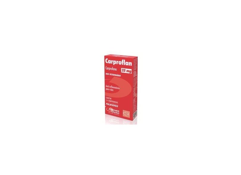 Carproflan 25mg Agener União - 14 Comprimidos com o Melhor Preço é no Zoom