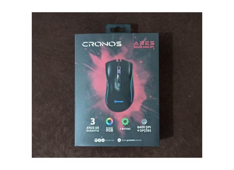 Mouse Rgb Gamer Greatek Ares 6400 Dpi 7 Botões com o Melhor Preço é no Zoom
