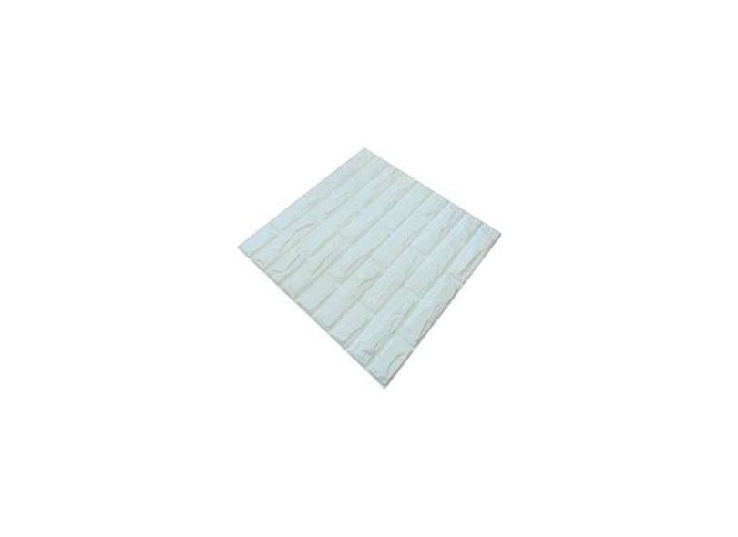 Revestimento de Parede 3D Brick em PVC 50x50 Branco com 12 Peças com o ...