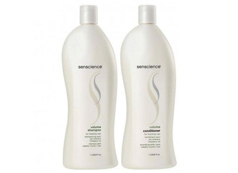Kit Senscience Volume Shampoo 1 Litro e Condicionador 1 Litro com o ...
