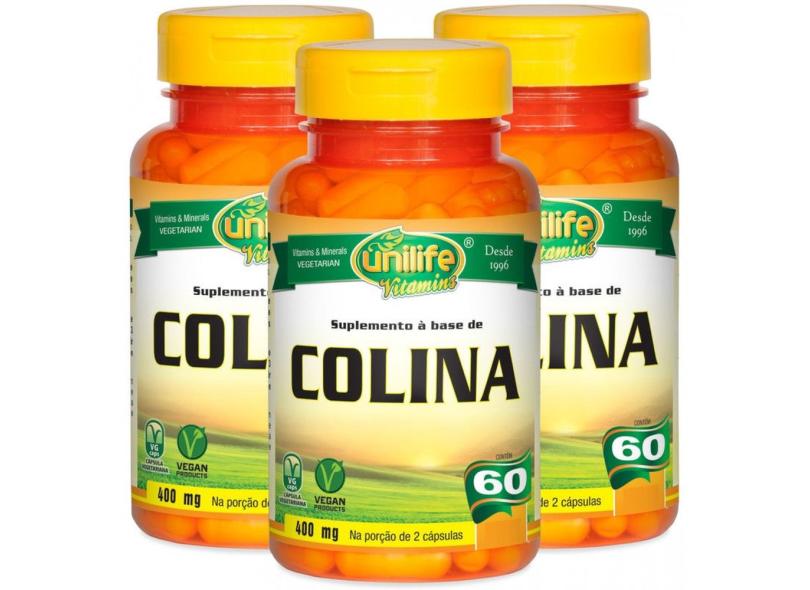 Colina Vitamina B8 60 Cápsulas Kit Com 3 com o Melhor Preço é no Zoom