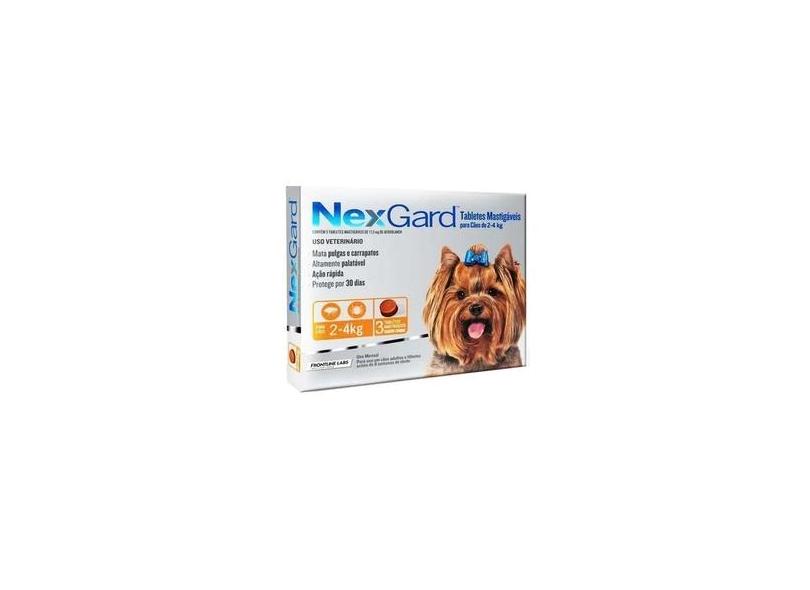 Nexgard 2 A 4kg - Caixa C/ 3 Comprimidos - Validade 05/2021 com o ...