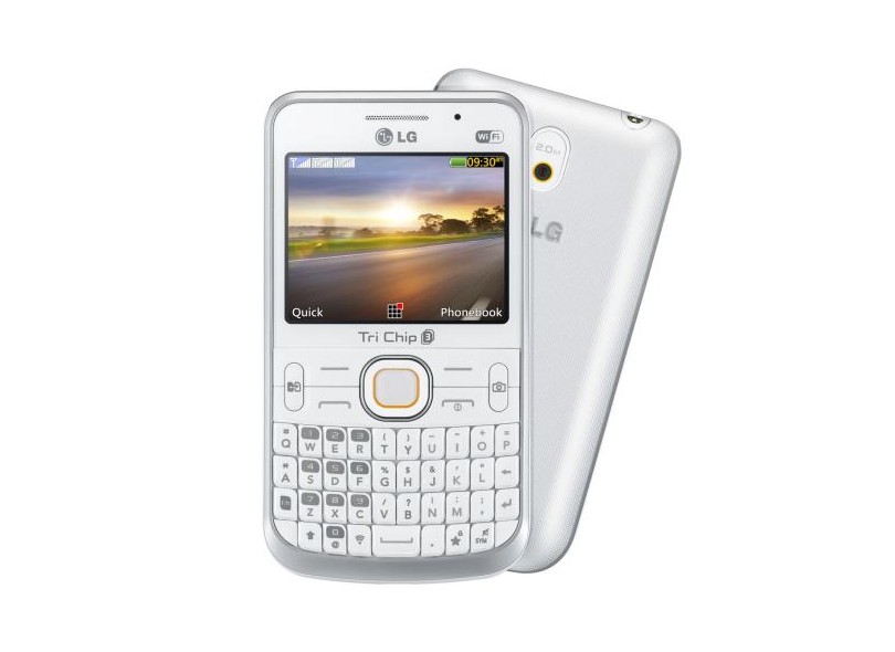 Celular LG C398 2,0 MP 3 Chips Wi-Fi com o Melhor Preço é no Zoom