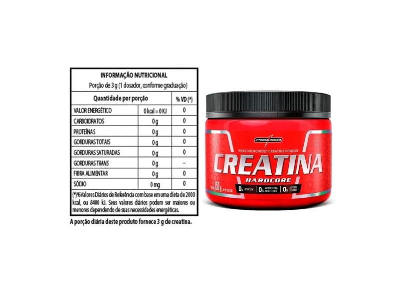 Creatina Hardcore 150g IntegralMedica Kit 2 Potes com o Melhor Preço é ...