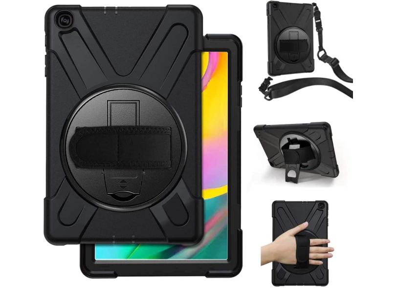 Samsung Galaxy Tab A 10.1 Case 2019,SM-T515/T510 Case com alça de mão ...