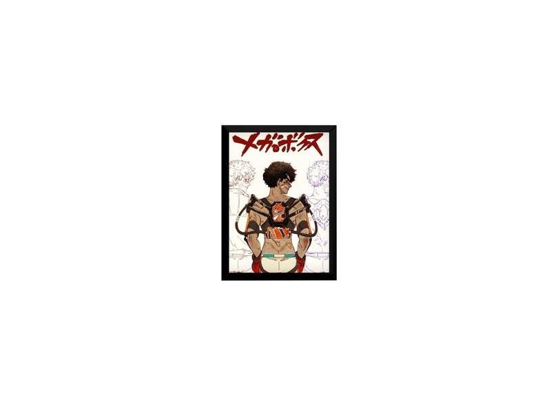 Quadro Anime Gearless Joe Megalo Box Arte Poster Moldurado em Promoção ...