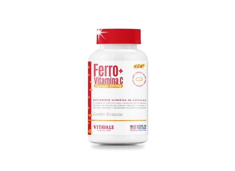 Ferro + Vitamina C 60 Cápsulas - Vitavale com o Melhor Preço é no Zoom